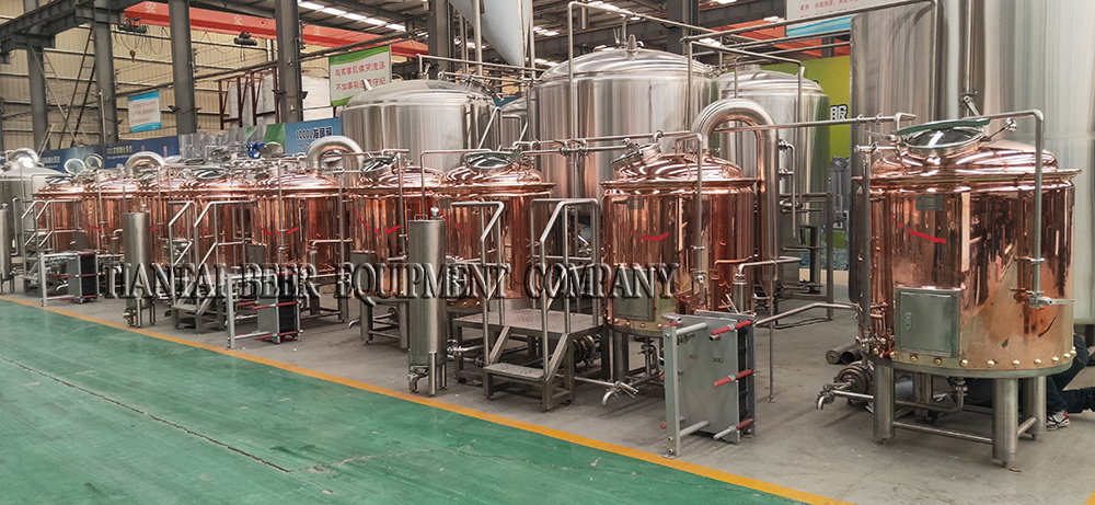 500L copper beer system for Chain pubs/bars | TIANTAI® 1-200hl Micro ...