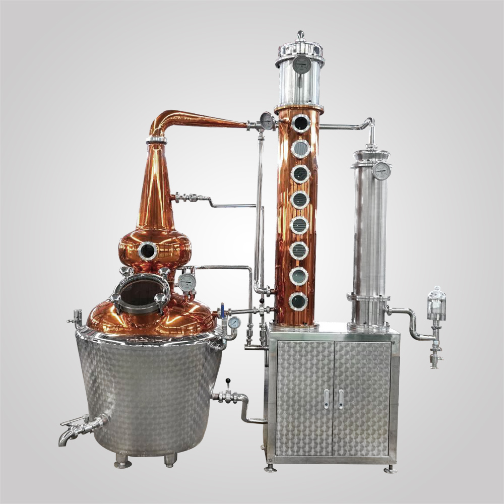 300L Red Copper Still Pot Hybrid Distillery Machine - TIANTAI® 1-200hl ...